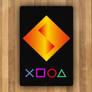 Playstation Sign 8x12 Inch Wall Sign Aluminum PS1 - Etsy
