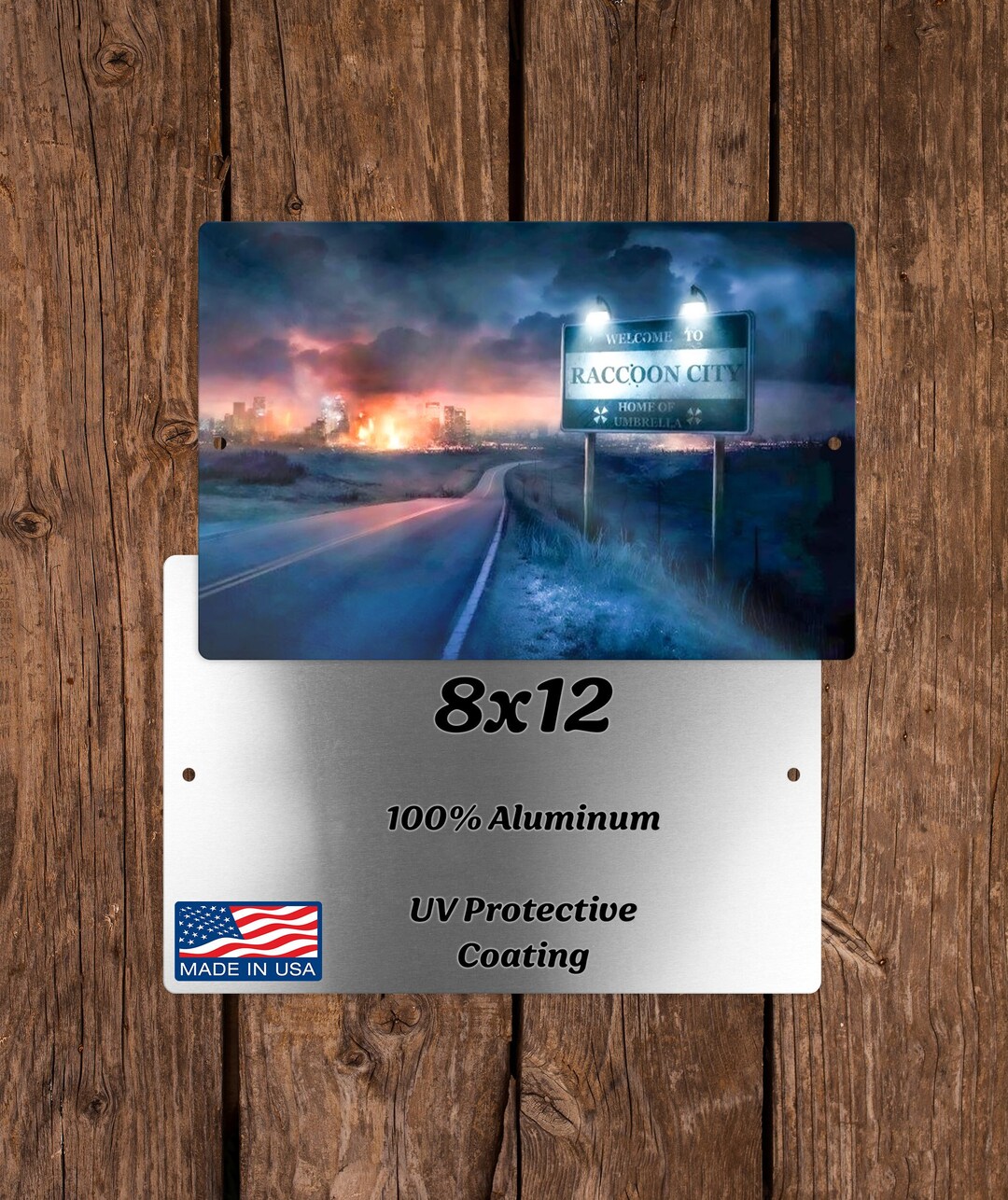 Resident Evil Sign 12x8 Inch Metal Aluminum Gameroom Wall Decor - Etsy