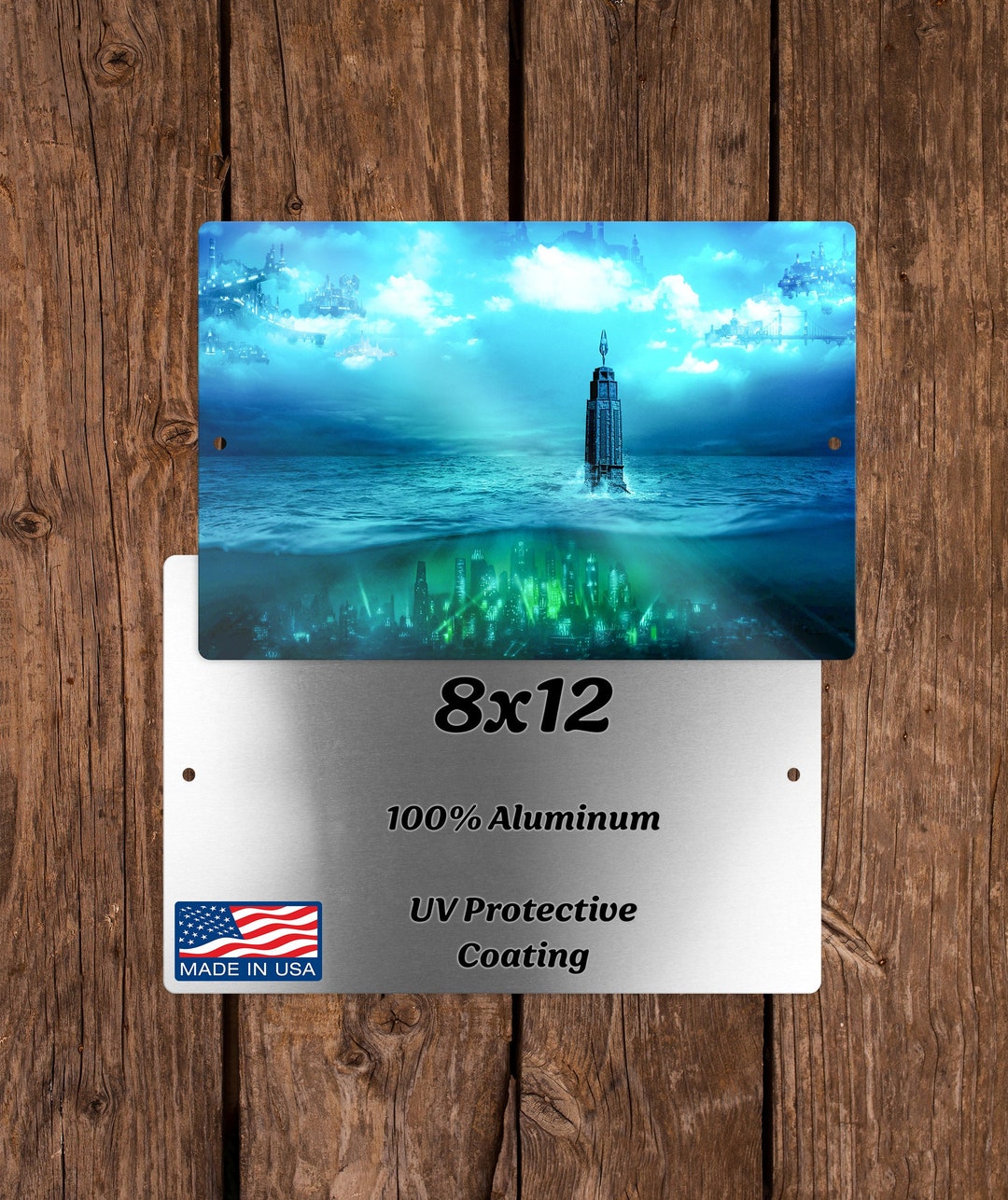 Bioshock Rapture 8x12 Metal Gameroom Mancave Sign - Etsy