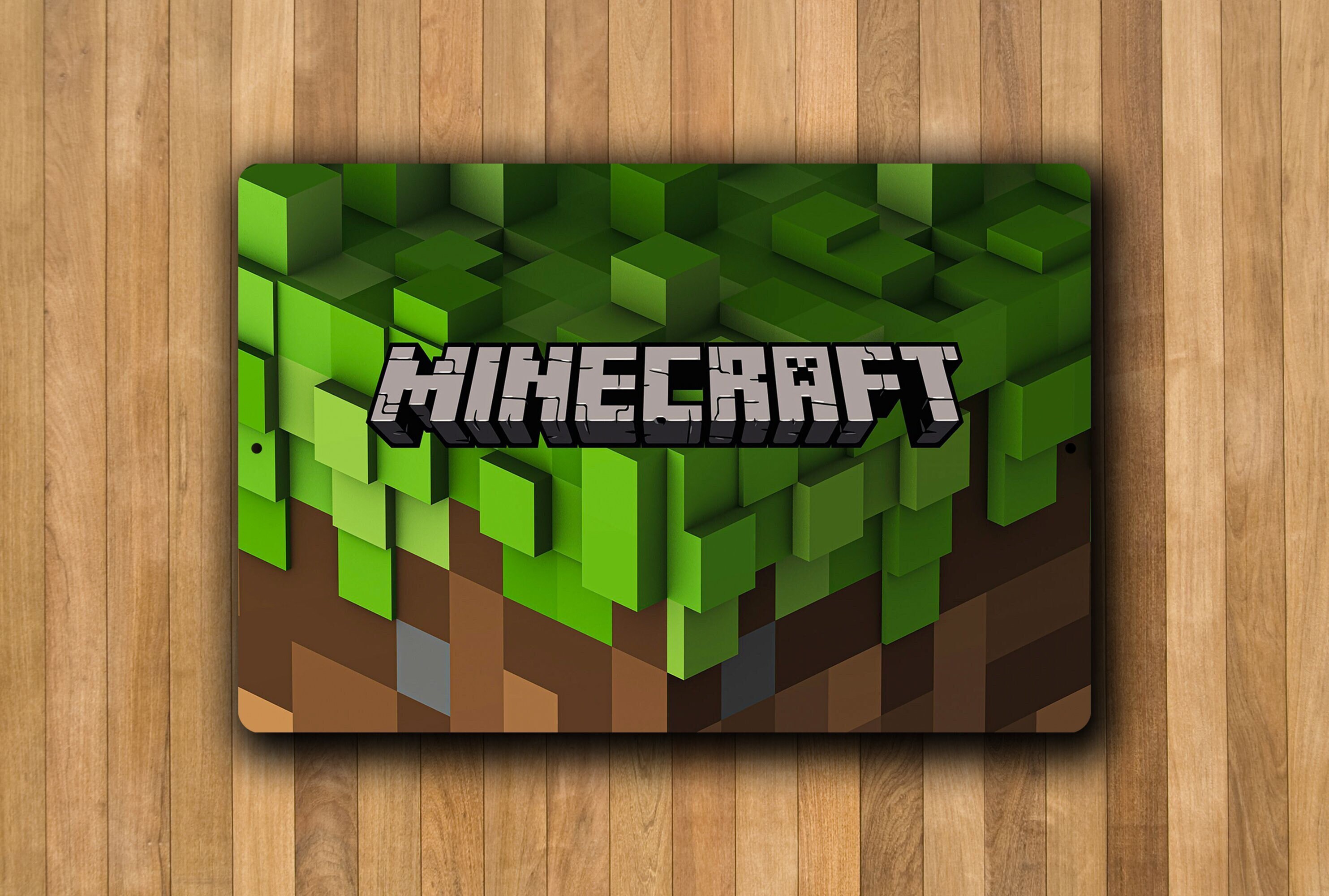 Minecraft Aluminum Gameroom Wall Sign - Etsy