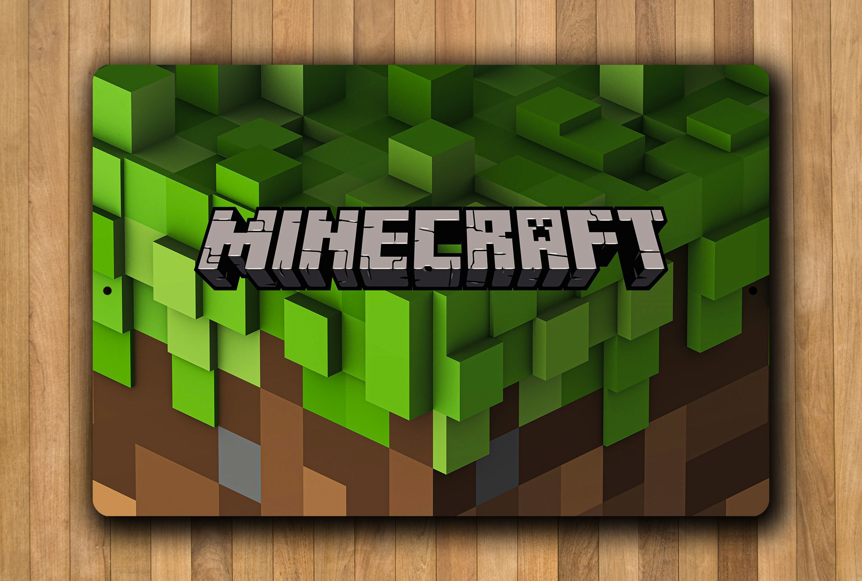 Minecraft Aluminum Gameroom Wall Sign - Etsy