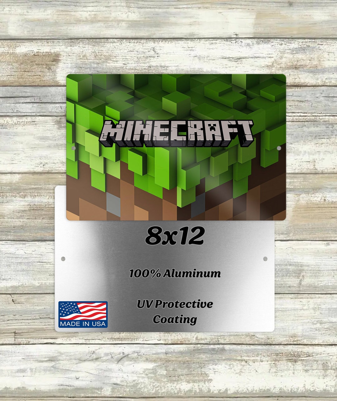 Minecraft Aluminum Gameroom Wall Sign - Etsy