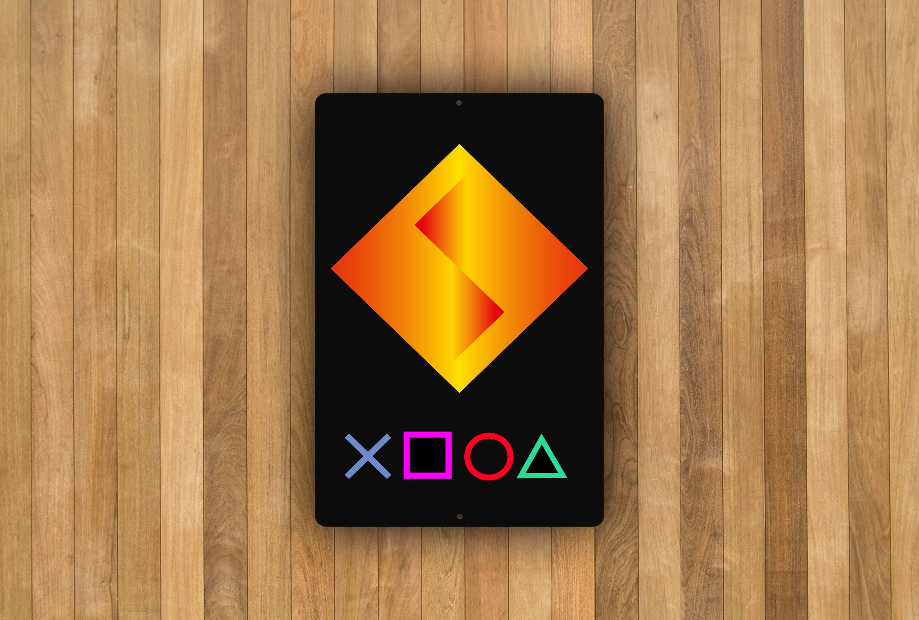 Playstation Sign 8x12 Inch Wall Sign Aluminum PS1 - Etsy