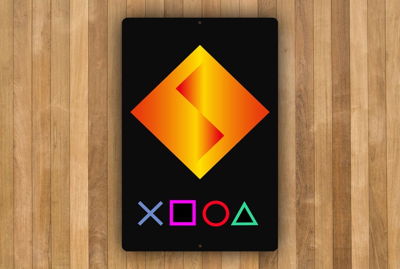 Playstation Sign 8x12 Inch Wall Sign Aluminum PS1 - Etsy