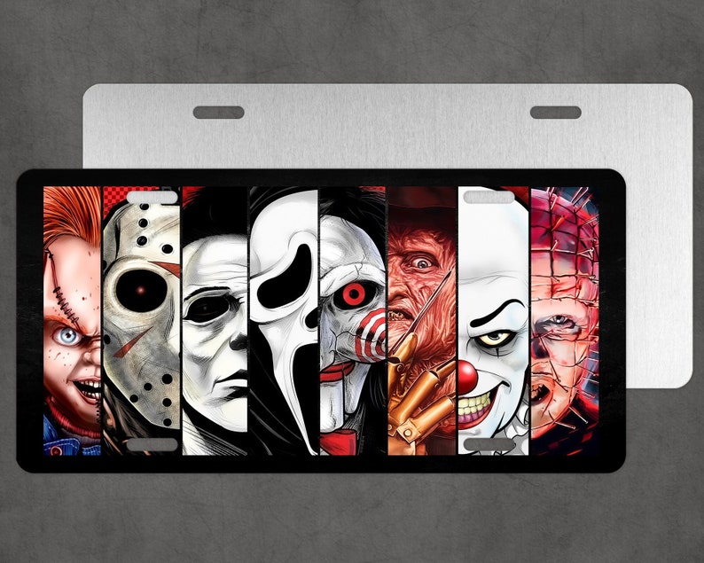 Horror Movie License Plate Car Gift Aluminum UV Treated Graphic Plates ...