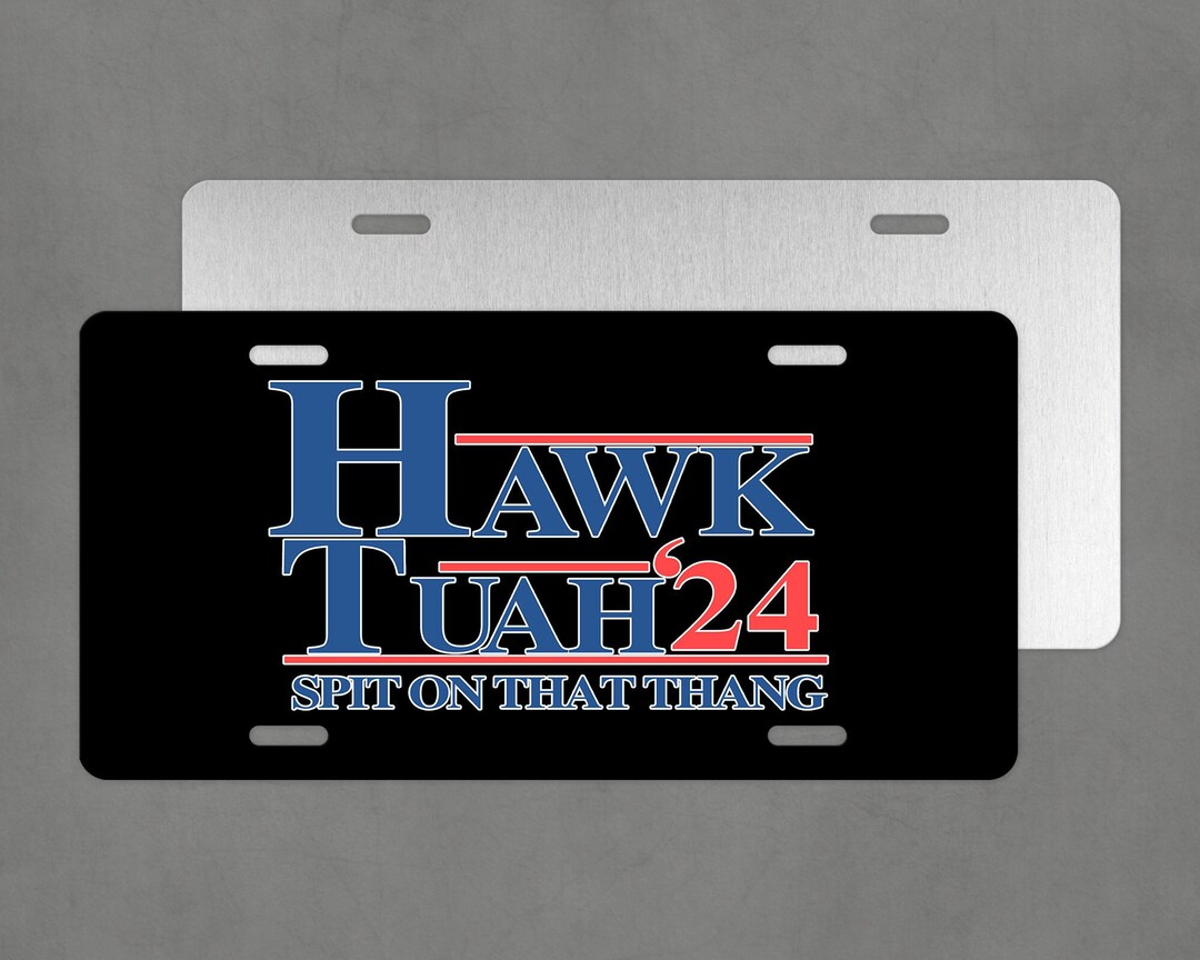 Hawk Tuah '24 License Plate 6x12 Graphic Plates Funny Car Gift - Etsy