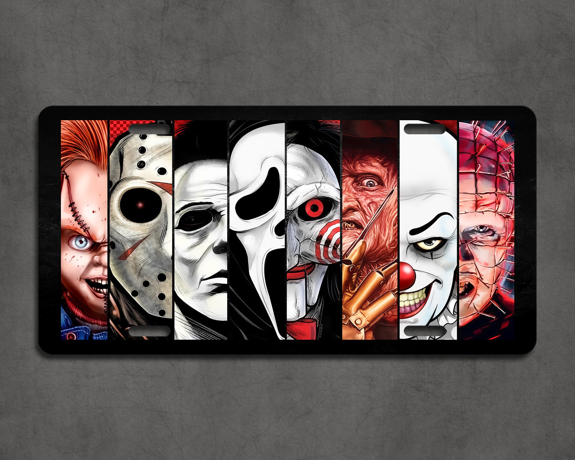 Horror Movie License Plate Car Gift Aluminum UV Treated Graphic Plates ...