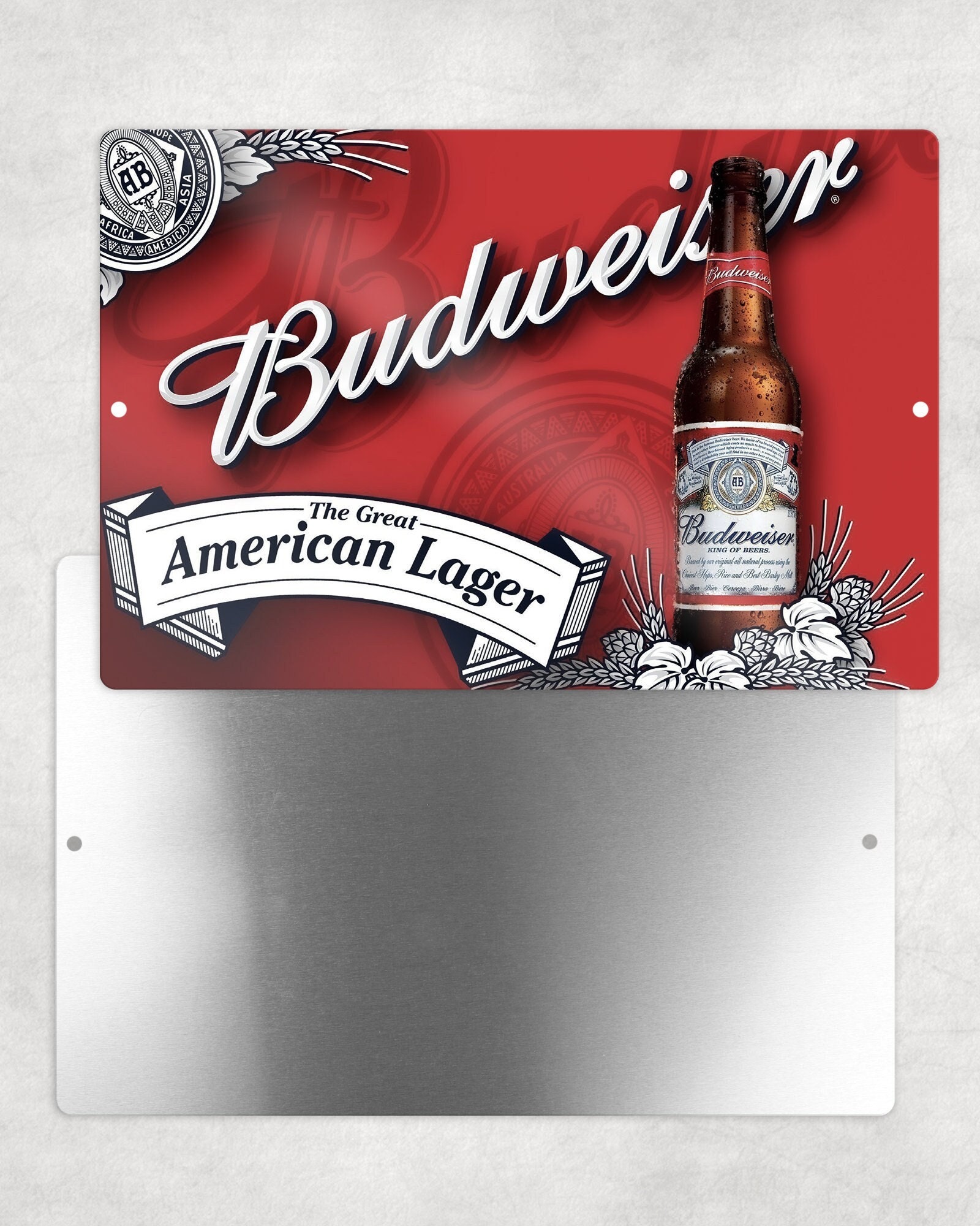 Budweiser Bar Sign 8x12 Inch Aluminum Metal - Etsy