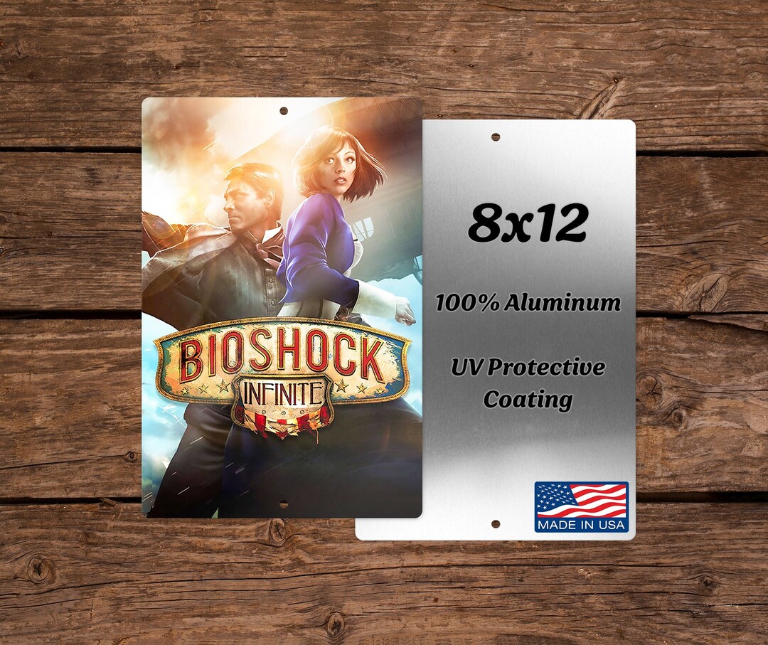 Bioshock Sign 8x12 Inch Aluminum Metal Gameroom Mancave Decor - Etsy