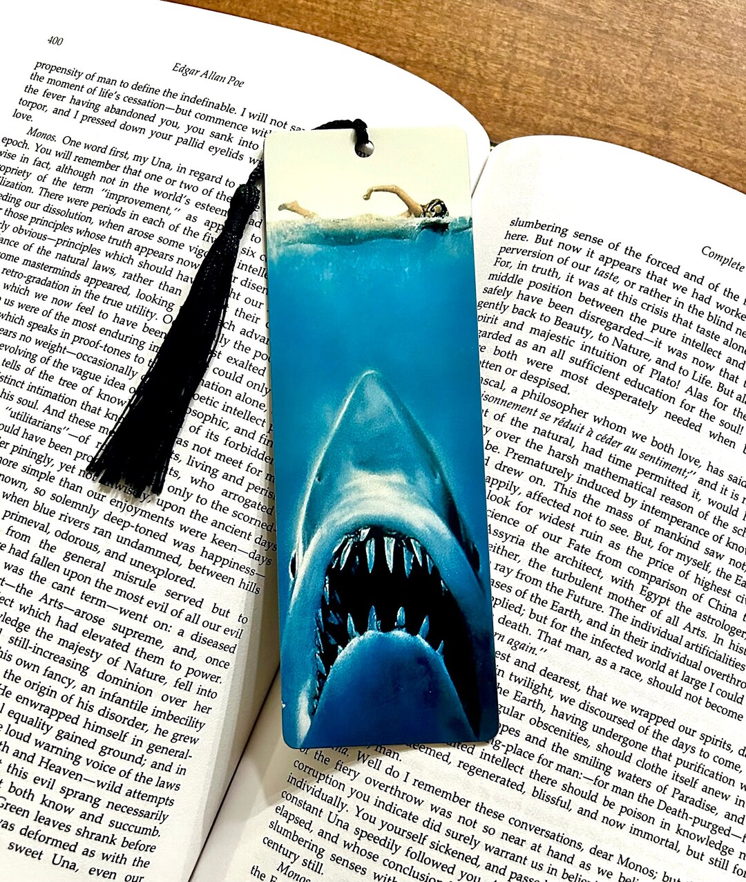 Jaws Bookmark 2x6 Metal Aluminum Horror Movie Gift Idea - Etsy