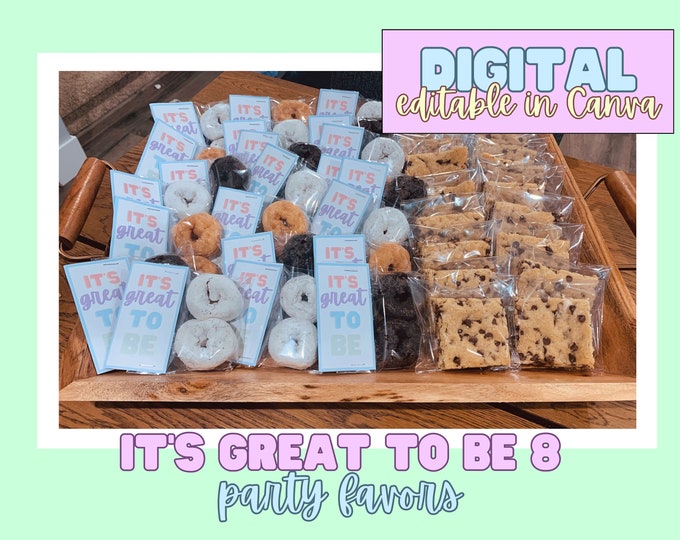 It's Great to Be Eight 8 LDS Baptism Print Digital Instant Download ...