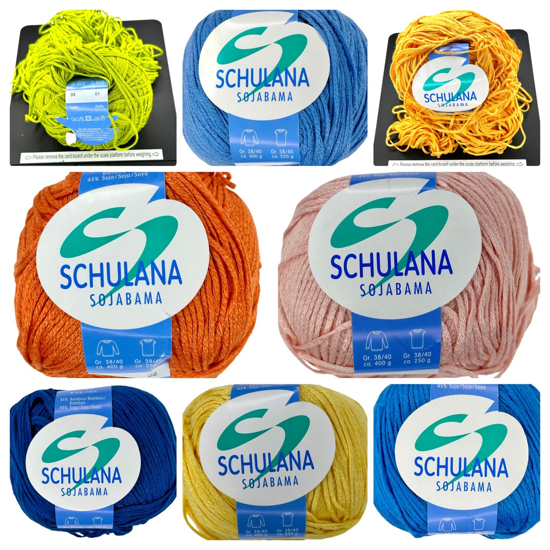 SCHULANA SOJABAMA - 8 Color Choices - 50gms. 120yds - Discontinued Yarn ...