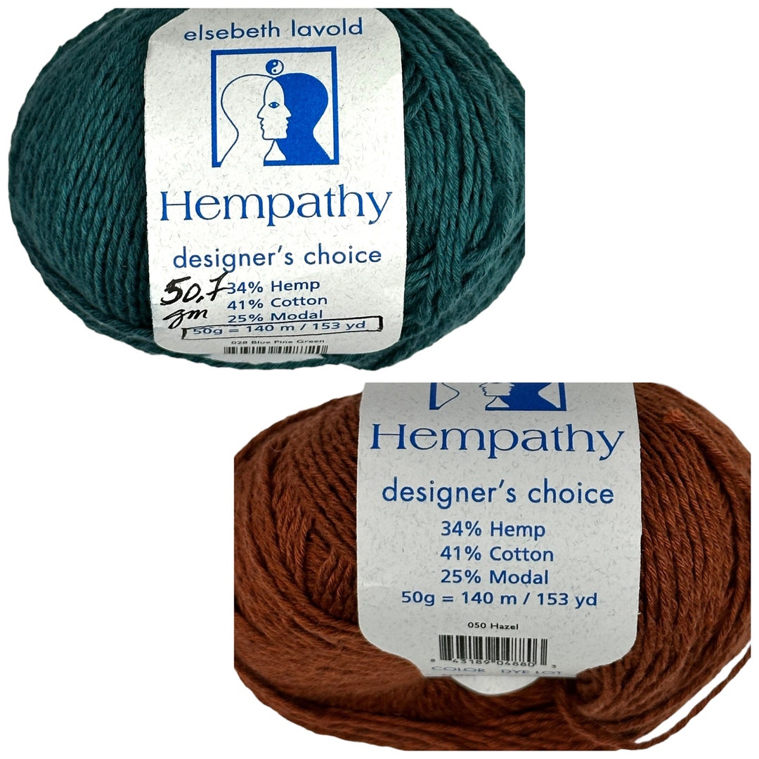ELSEBETH LAVOLD HEMPATHY Yarn - 2 Color Choices - 50gms. 153yds ...