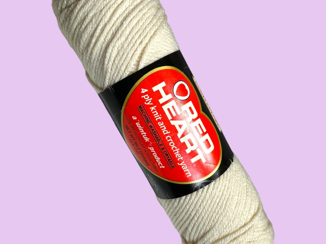 RED HEART 4 Ply Knit & Crochet Yarn - EGGSHELL - Acrylic - Knitting ...