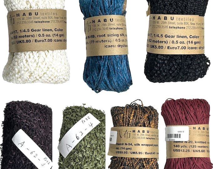 HABU TEXTILES VARIOUS Yarn Styles & Colors Available in This Listing ...