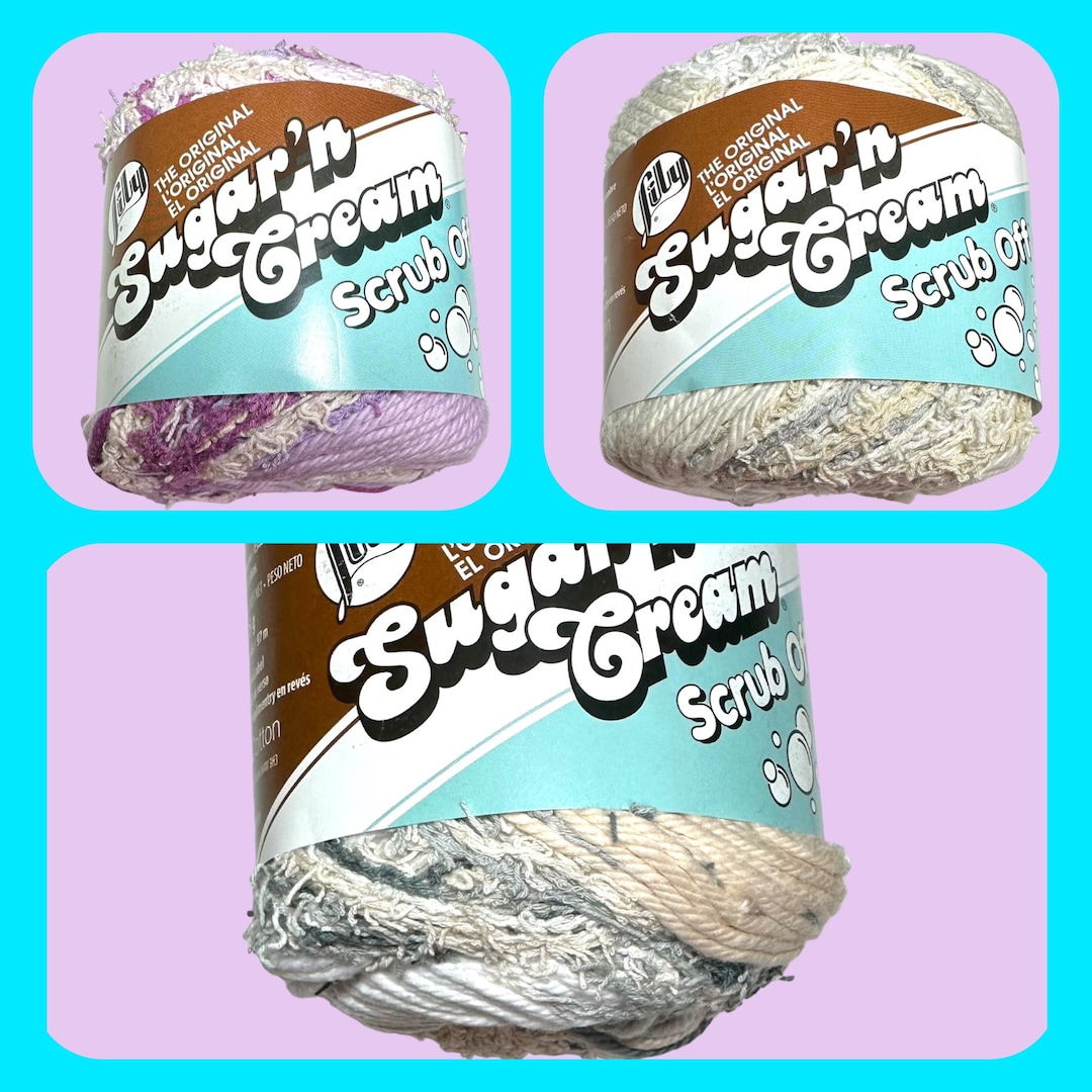 LILY Sugar'n CREAM - Scrub off Cotton Yarn - 3 Color Choices - Knitting ...
