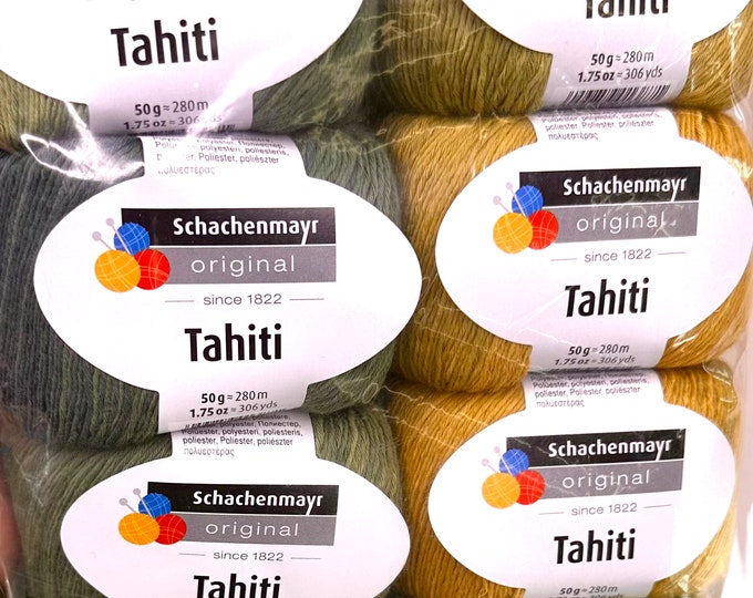 SCHACHENMAYR Tahiti Original Yarn Color: JUNGLE 7668 50gms 306yds - Etsy