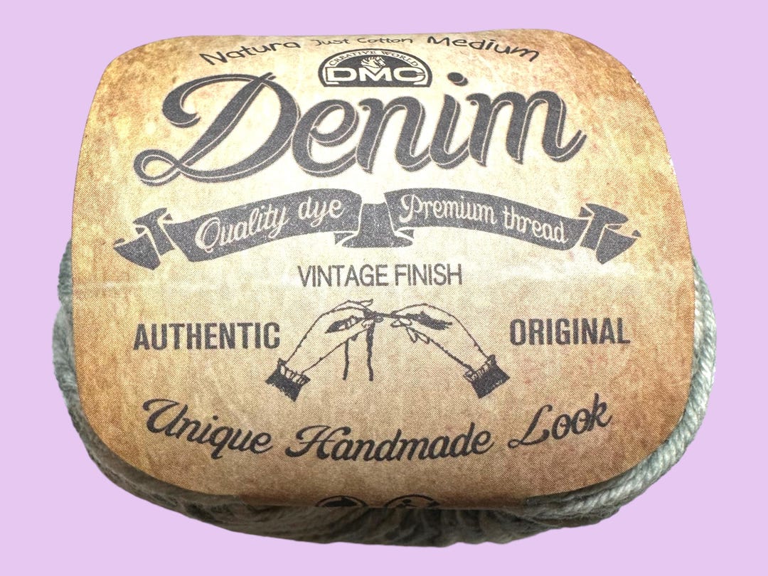 DMC DENIM Just Cotton Yarn - Vintage Finish - Knitting Crochet Crafts ...