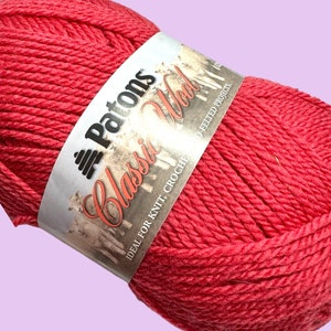PATONS CLASSIC WOOL Yarn - 100% Wool- Knitting Crochet Crafts - Etsy