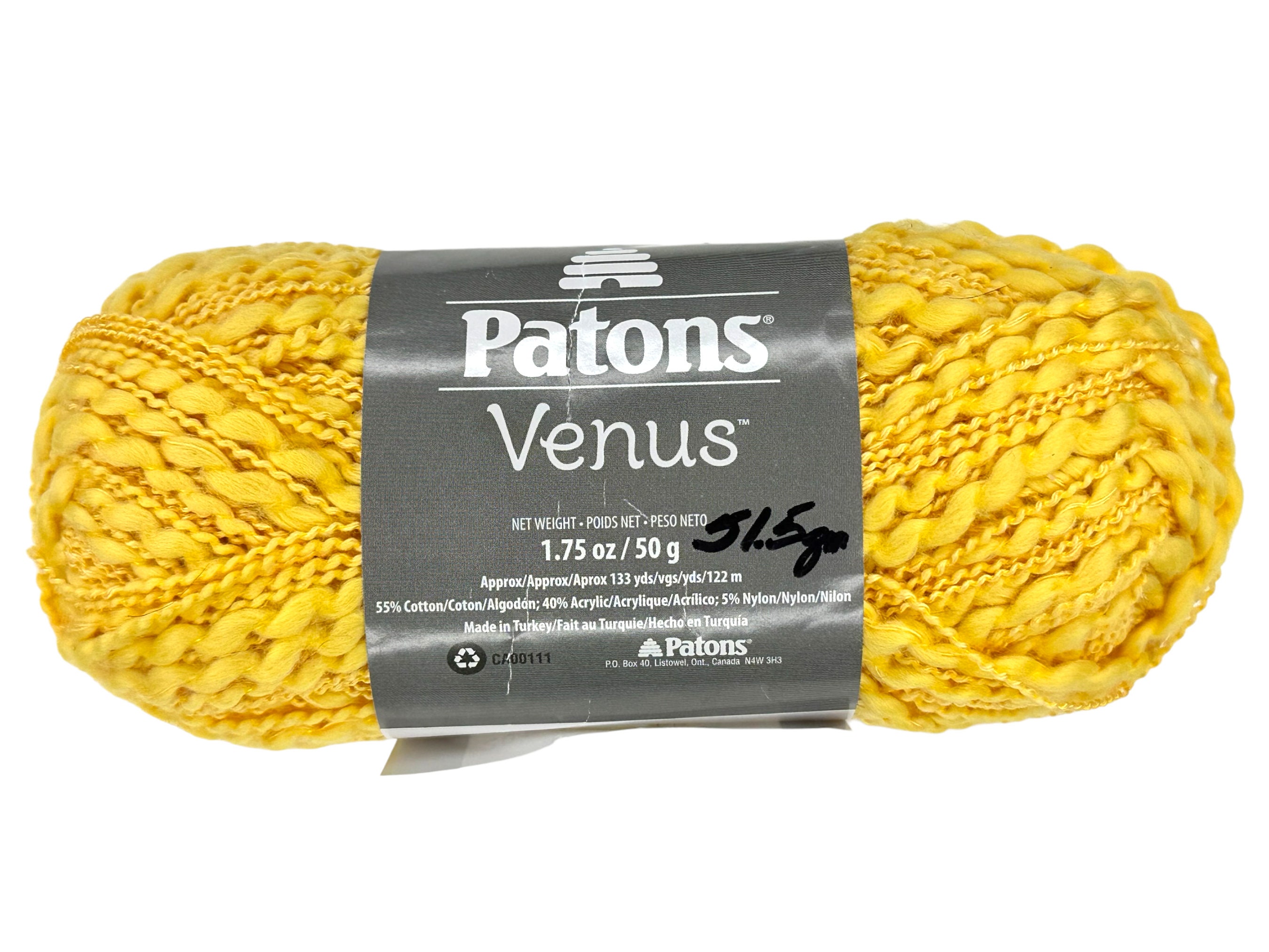 PATONS YARN - VENUS - 8 Vibrant Color Choices - 50gms 133yds ...