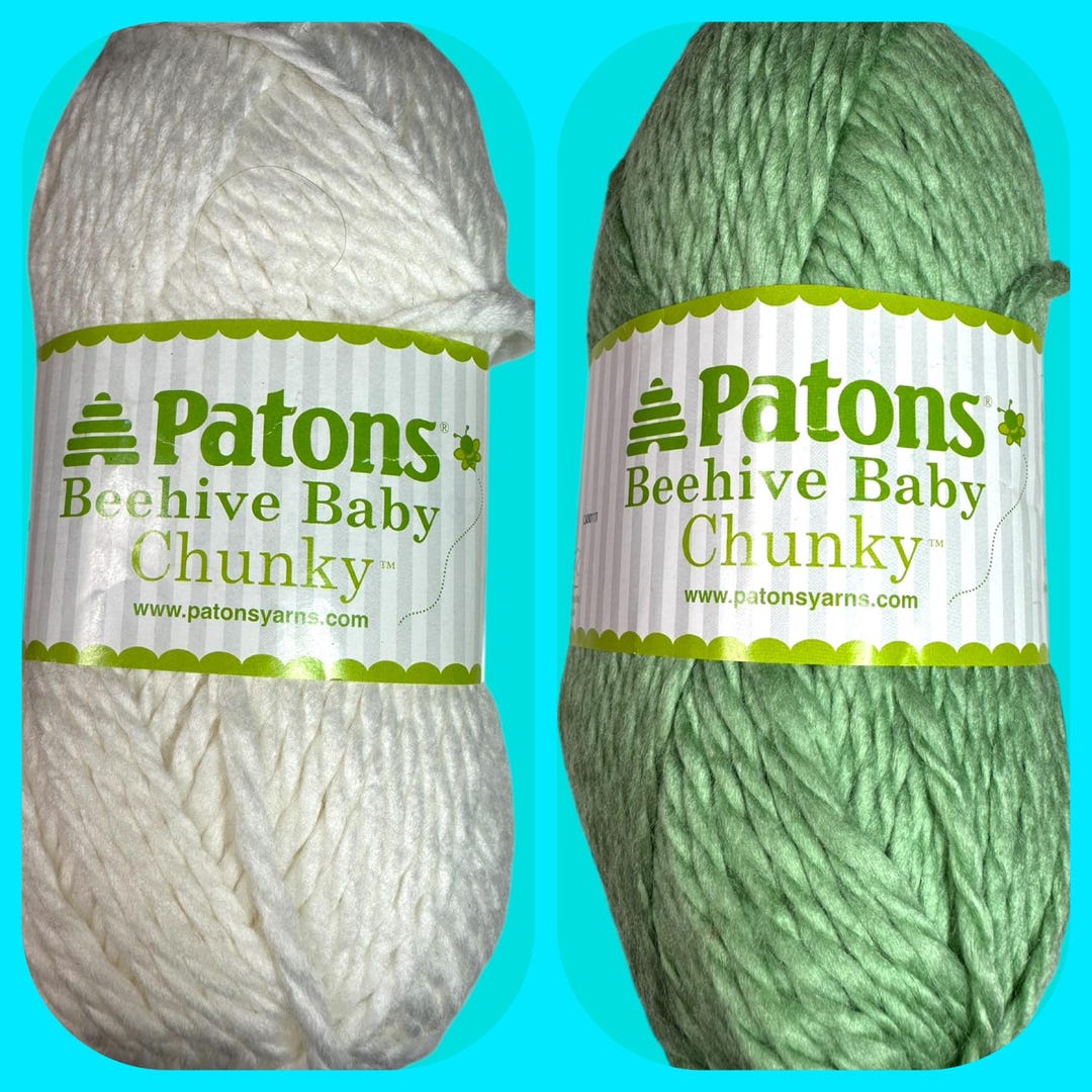 PATONS BEEHIVE BABY Chunky Yarn - 2 Color Choices - Knitting Crochet ...