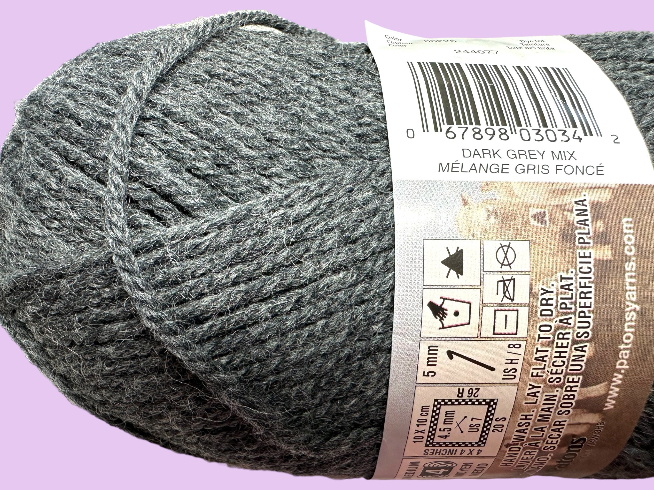 PATONS CLASSIC WOOL Yarn - 100% Wool- Knitting Crochet Crafts - Etsy