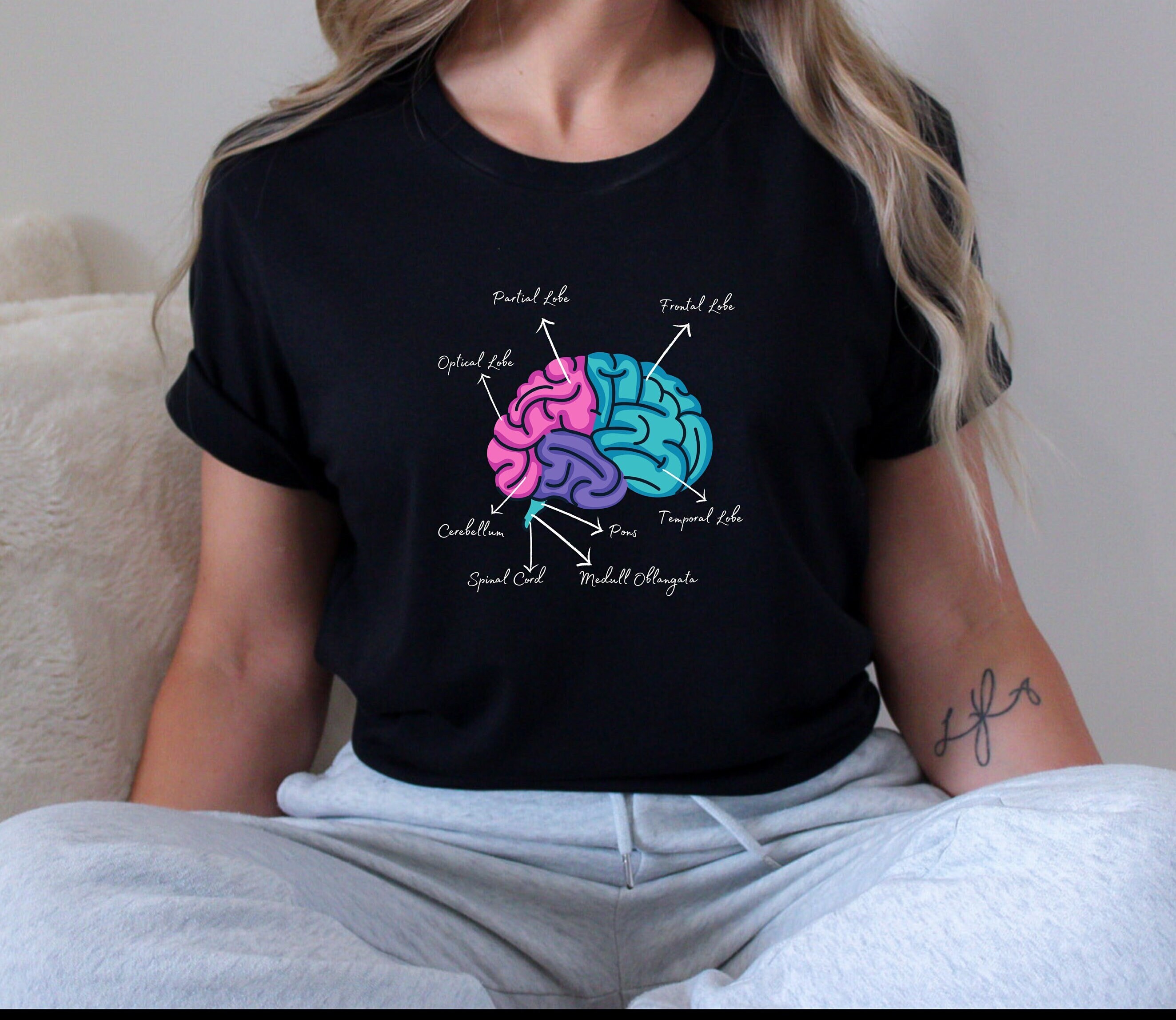 Neurologist Brain Anatomy T-shirt, Brain Surgeon Graduation Gift Unisex ...