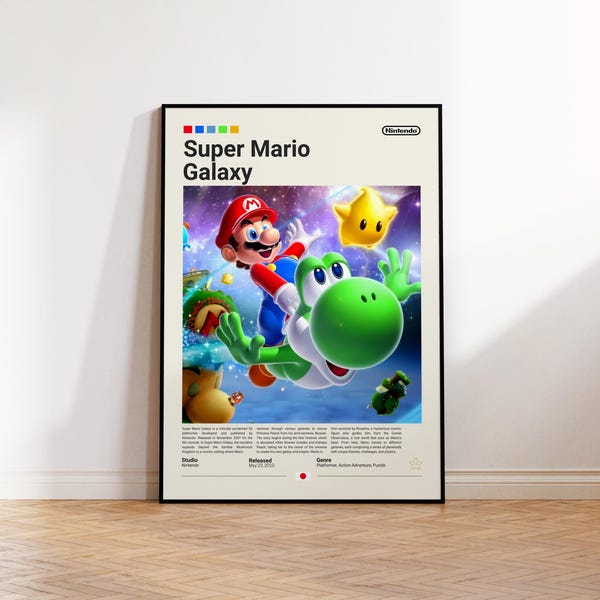 Super Mario Poster - Etsy