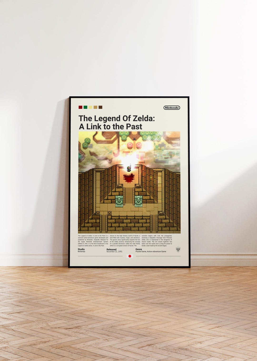 The Legend of Zelda Poster, Zelda Poster, A Link to the Past Poster ...