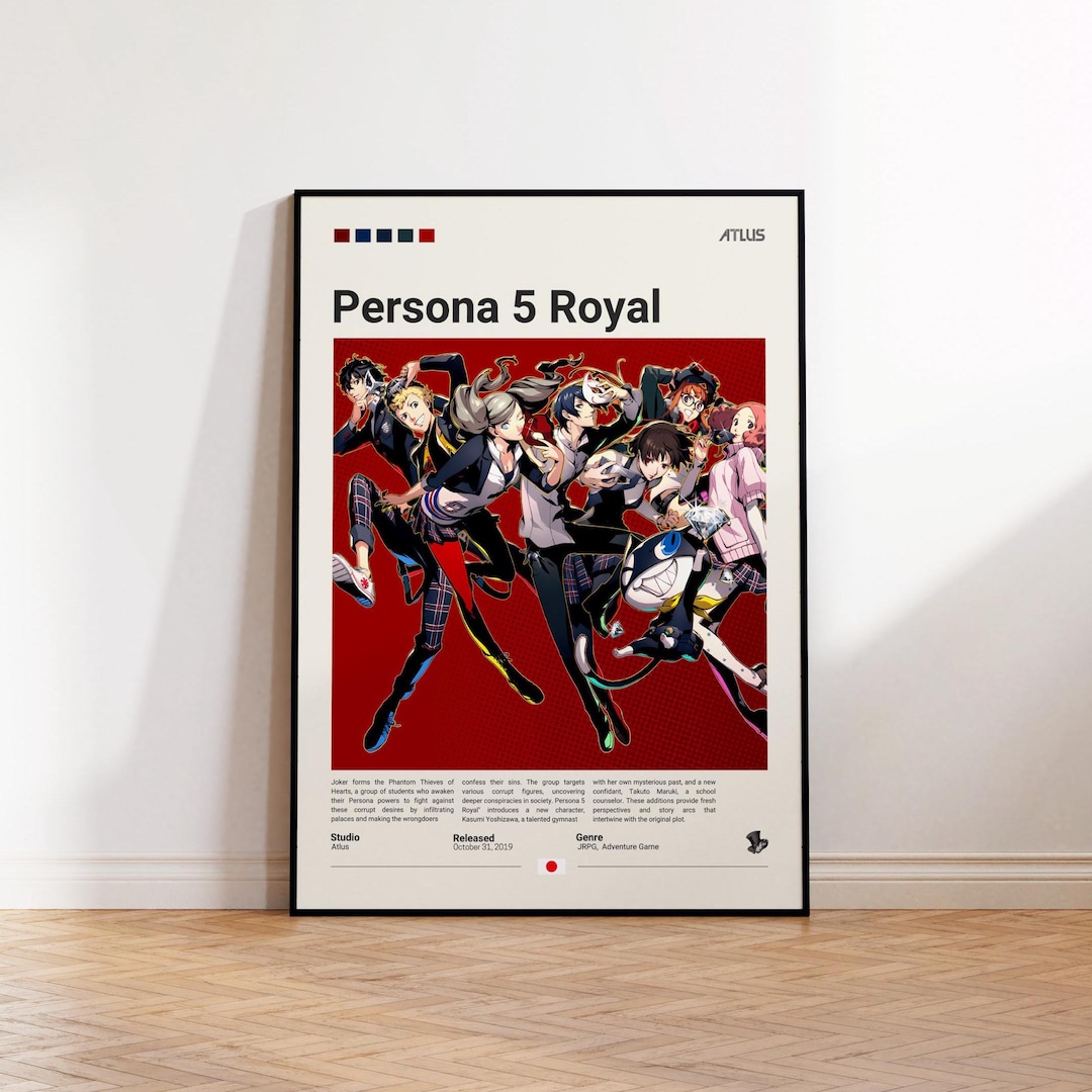 Persona 5 Royal Poster, Video Game Poster, Persona 5 Fan Gift, Gamer ...