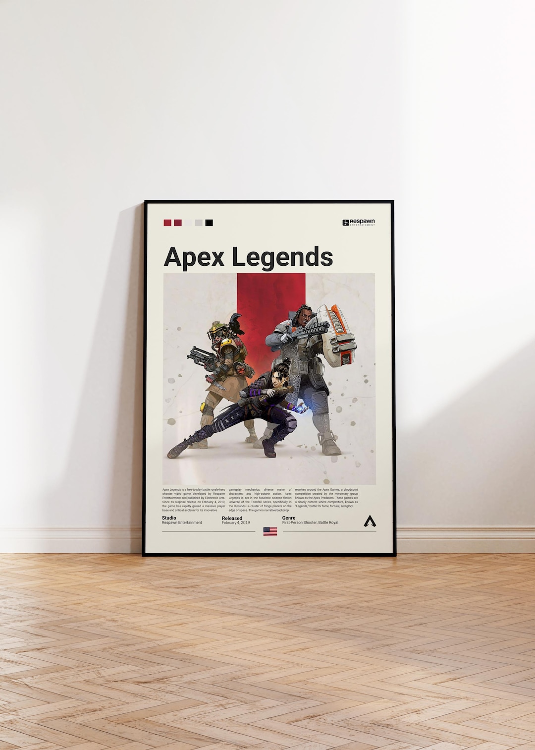 Apex Legends Poster, Apex Legends Gift, Video Game Poster, Minimalist ...