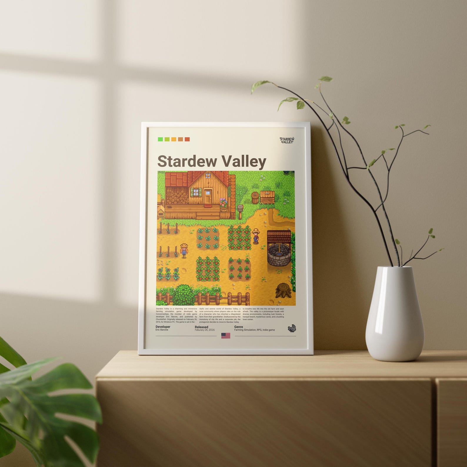 Stardew Valley Poster, Stardew Valley Fan Gift, Video Game Poster ...