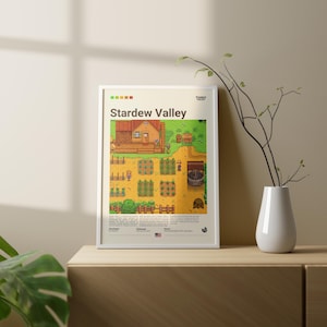 Stardew Valley Poster, Stardew Valley Fan Gift, Video Game Poster ...
