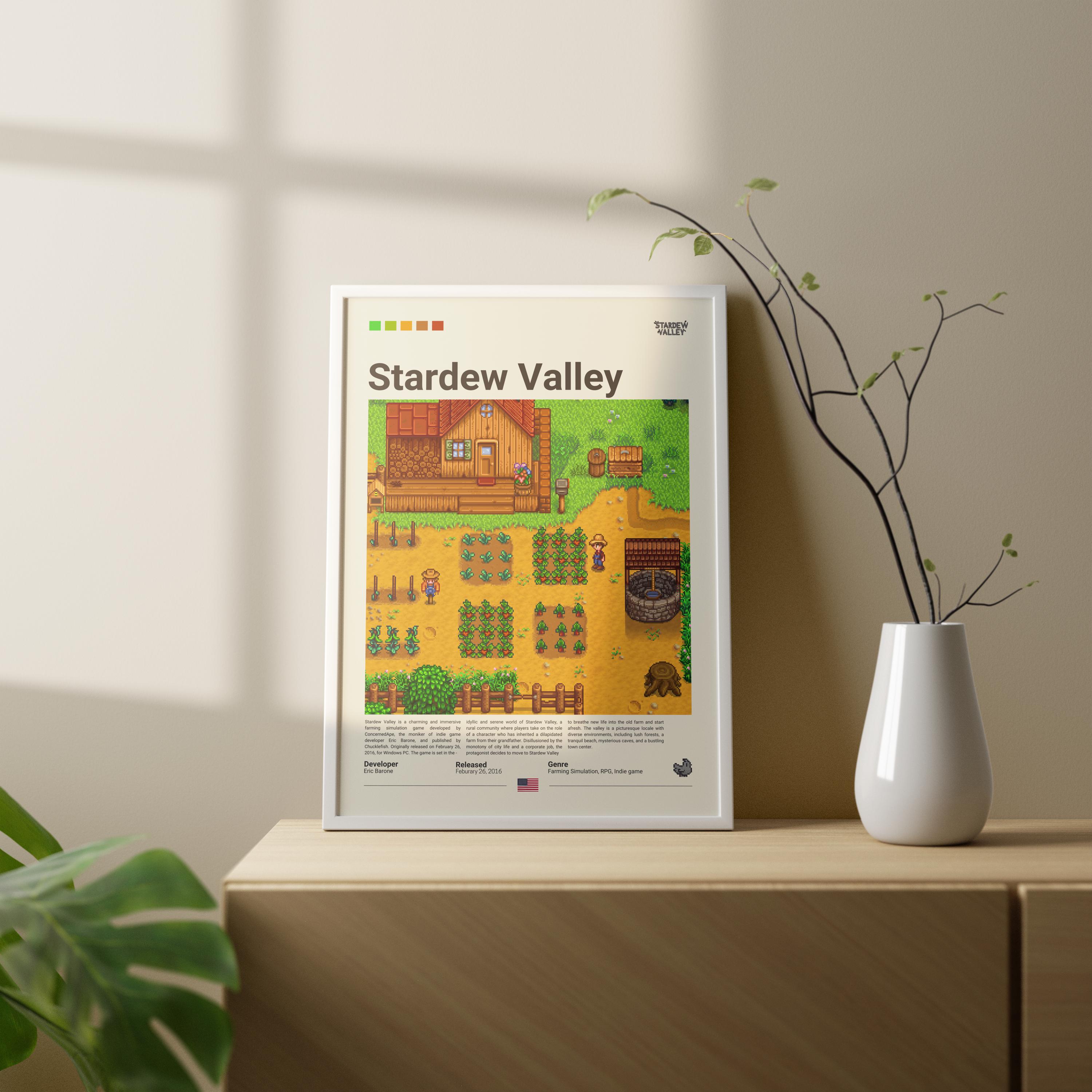 Stardew Valley Poster, Stardew Valley Fan Gift, Video Game Poster ...