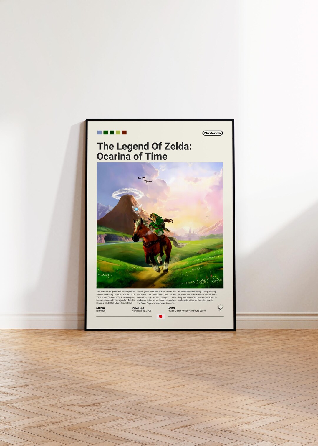 Legend of Zelda Poster, Ocarina of Time Poster, Video Game Poster ...