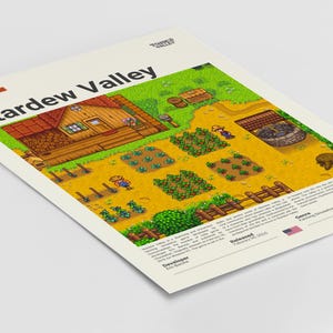 Stardew Valley Poster, Stardew Valley Fan Gift, Video Game Poster ...