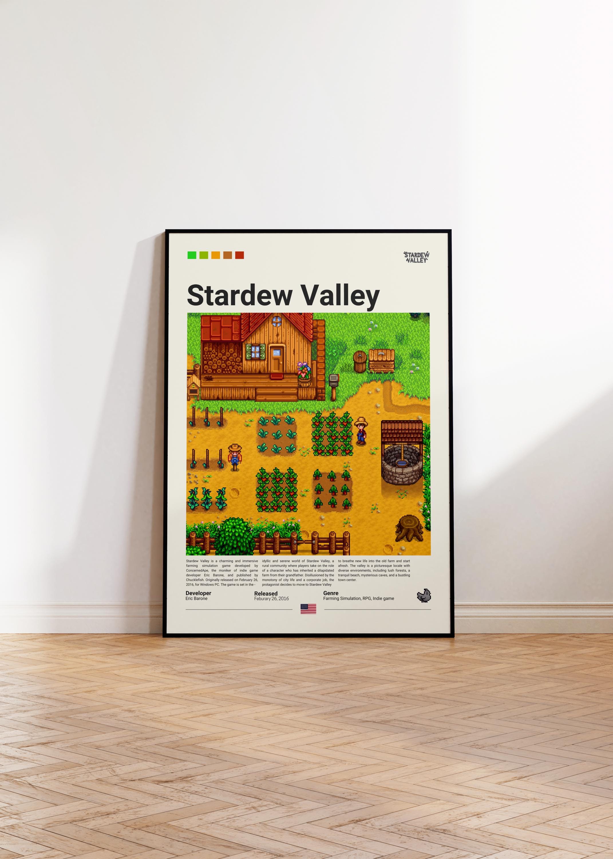 Stardew Valley Poster, Stardew Valley Fan Gift, Video Game Poster ...