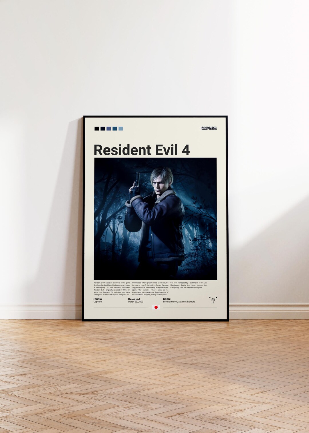 Resident Evil 4 Poster, Resident Evil Fan Gift, Video Game Poster ...