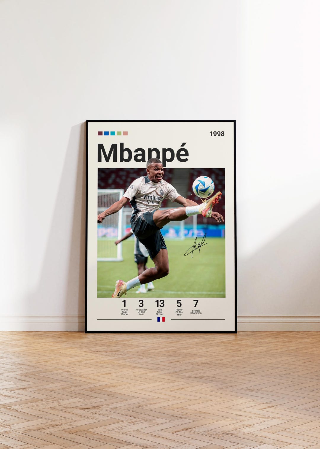 Kylian Mbappe Poster, Real Madrid Print, Mbappe Fan Gift, Soccer Gifts ...