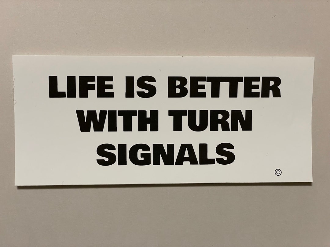 Funny Sticker - Turn Signals - Etsy