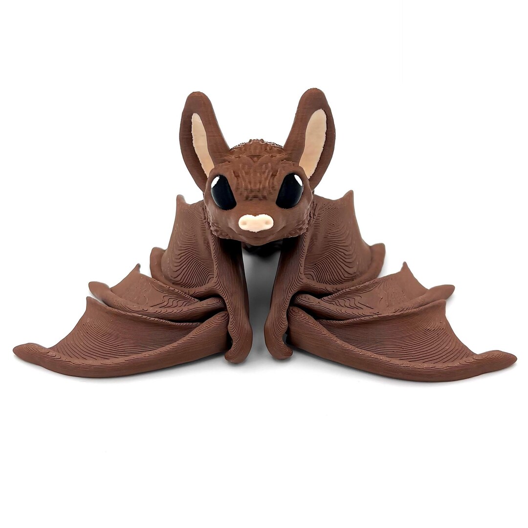 Tiny Bat | Adorable 3D Printed Articulating Fidget Toy for Bat Lovers ...