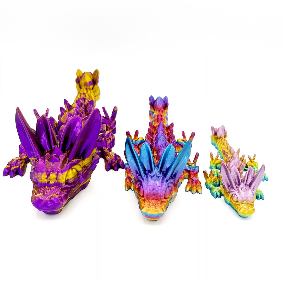 Mystery Baby Easter Dragon 3D Printed Articulated Dragon Fidget Toy ...