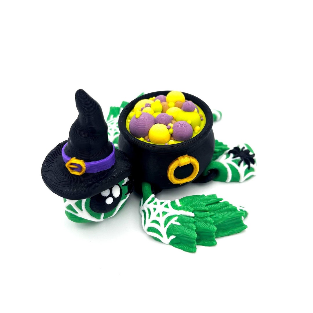 Witch Turtle 3D Printed Fidget Toy - Sensory & Anxiety Toy | Halloween ...