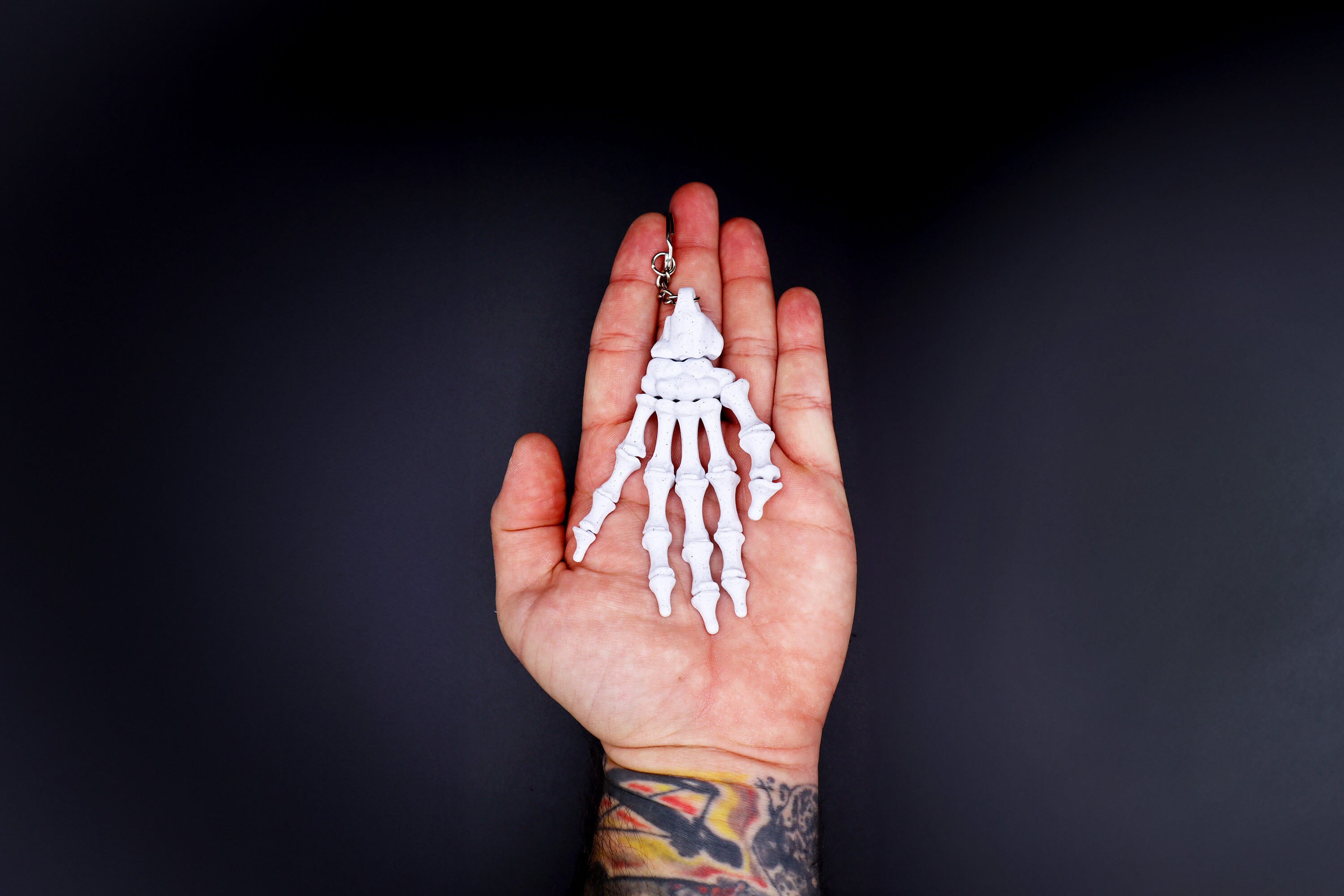 3D Printed Articulated Skeleton Keychain Flexible Skeleton - Etsy