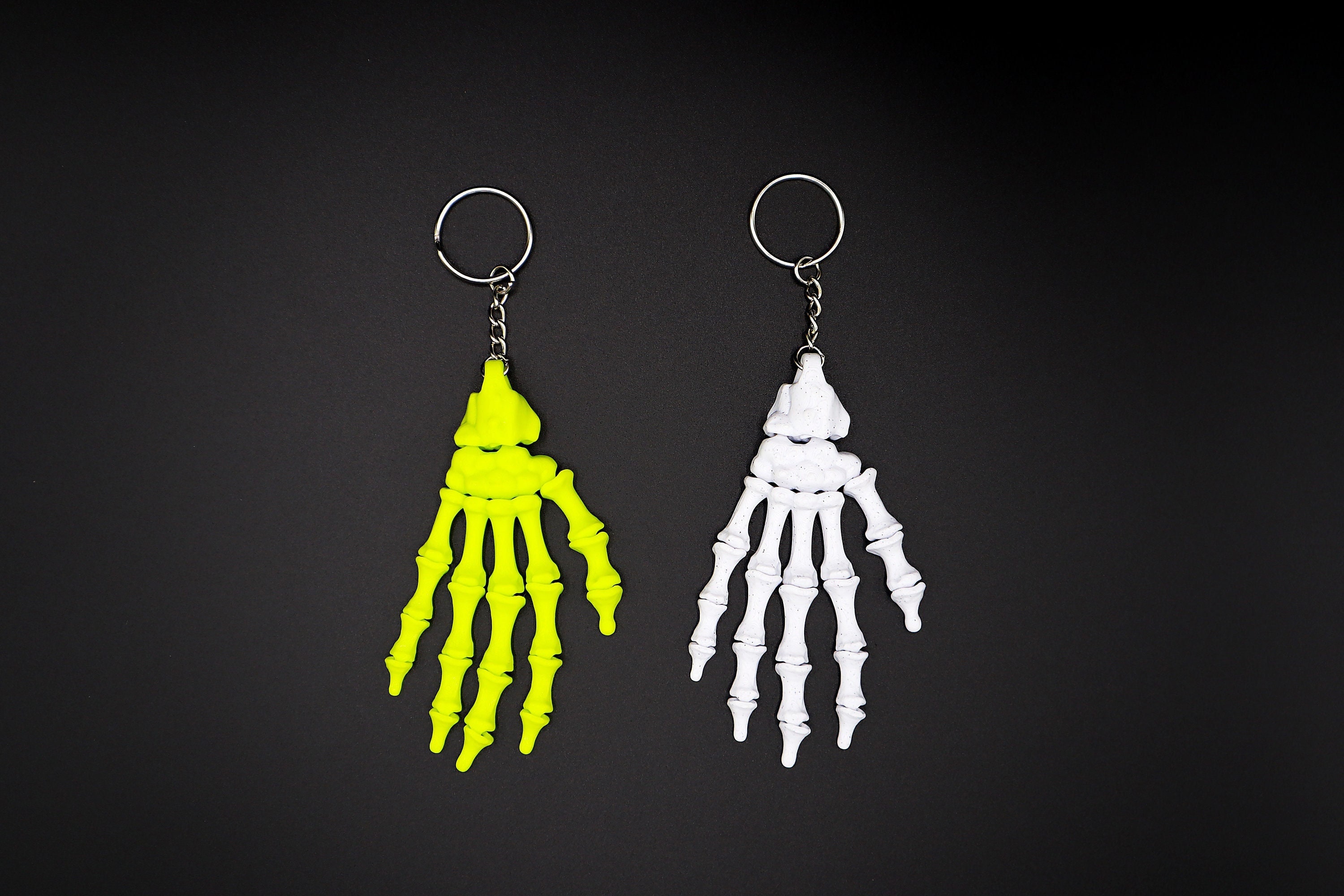 3D Printed Articulated Skeleton Keychain Flexible Skeleton - Etsy