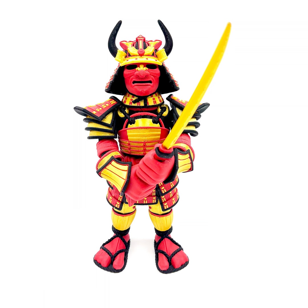 Samurai Toy - 3D Printed Articulated Sensory Toy - Etsy