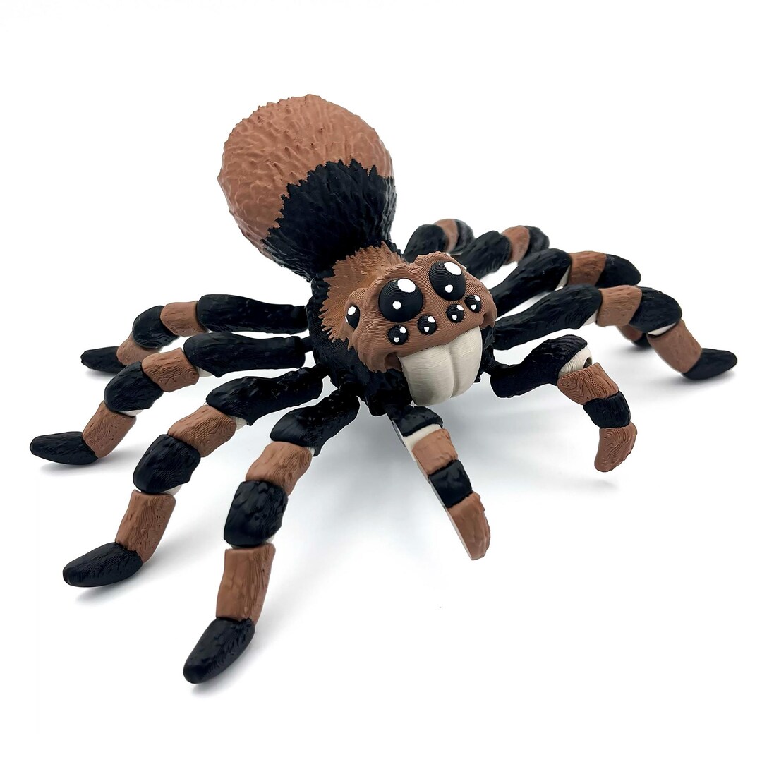 Tarantula Spider | Custom 3D Printed Posable Toy for Desk, Gift, Spider ...