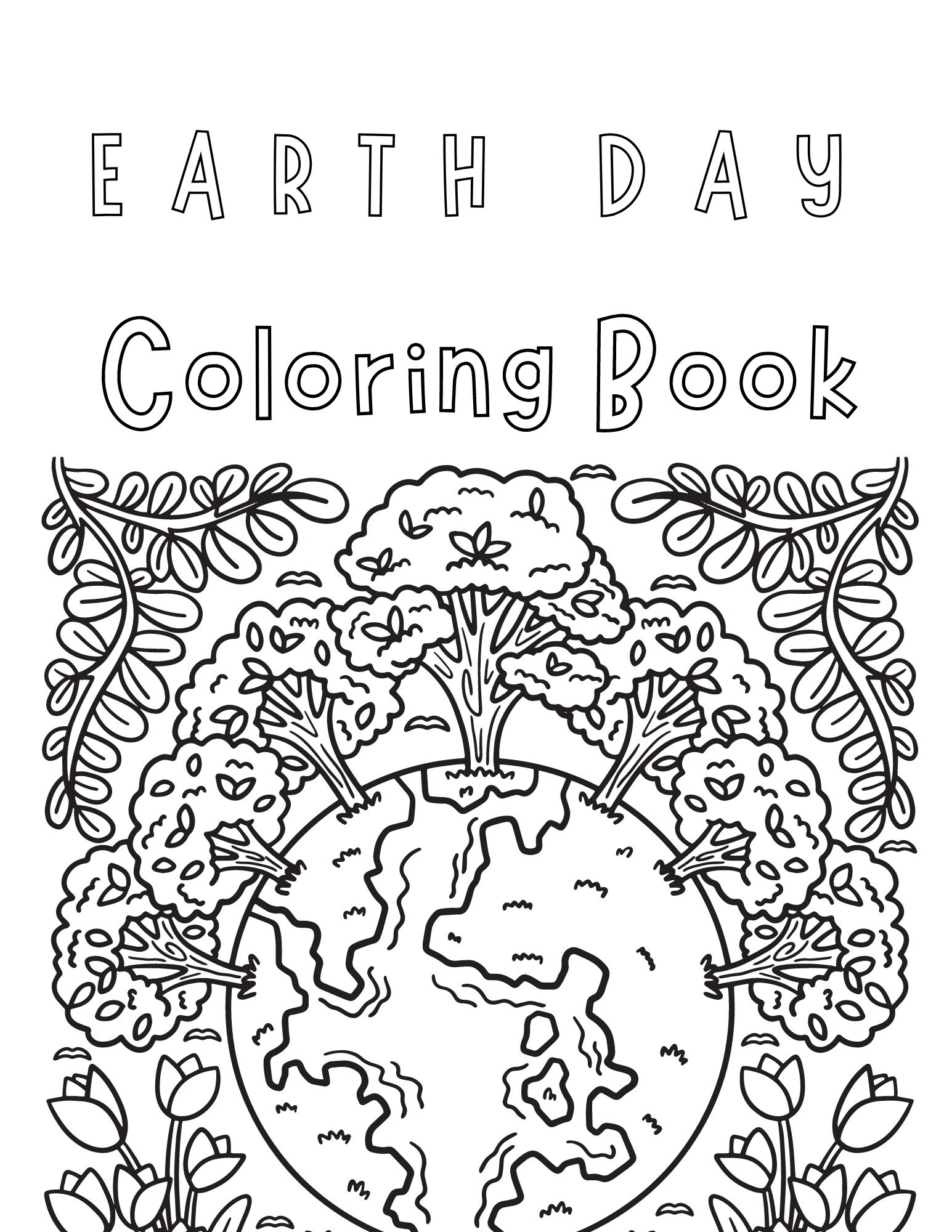 Earth Day Coloring Book - Etsy