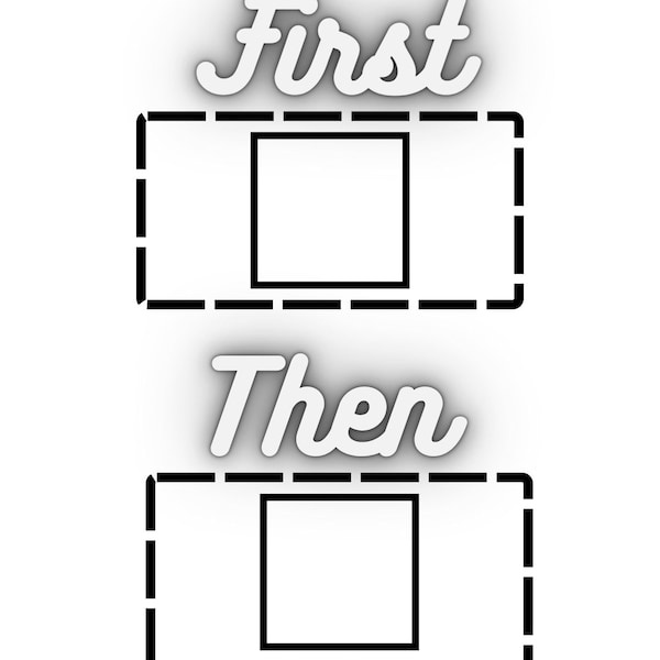 First and Then Visual Schedule - Etsy
