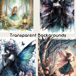 Whimsical Fairycore Printable Clipart Set Enchanting 12x12 Inches ...